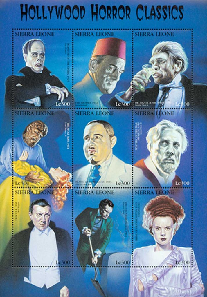 Peter Cushing And Horror Film Postage Stamps | Spooky Isles